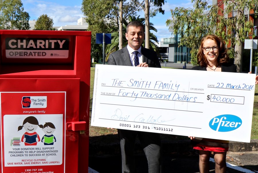 Pfizer names Smith Family ‘Charity of Choice’ for 2016 - BioPharmaDispatch